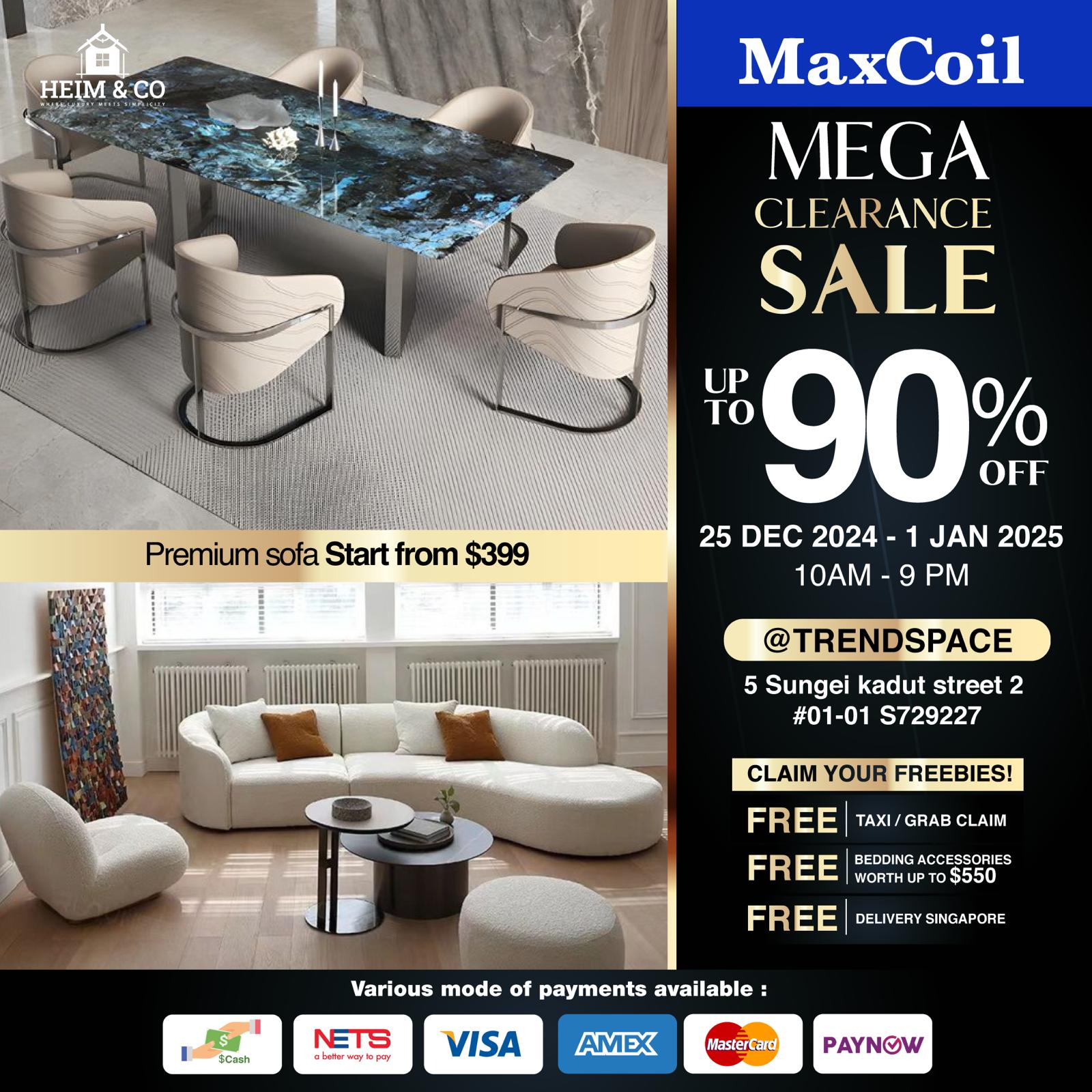 Heim & Co. Mega Clearance Sale in Sungei Kadut to offer up to 90% OFF ...