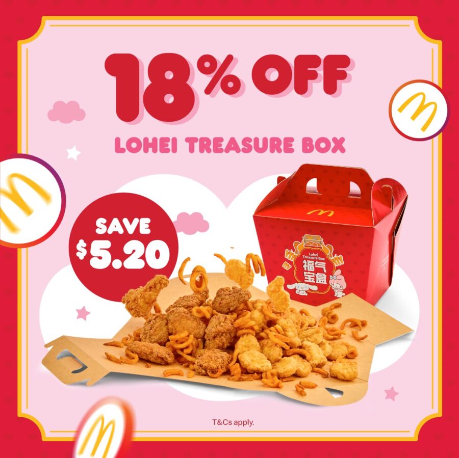McDonald's Latest CNY Deals has 1-FOR-1 Prosperity Twister Fries, 18% ...