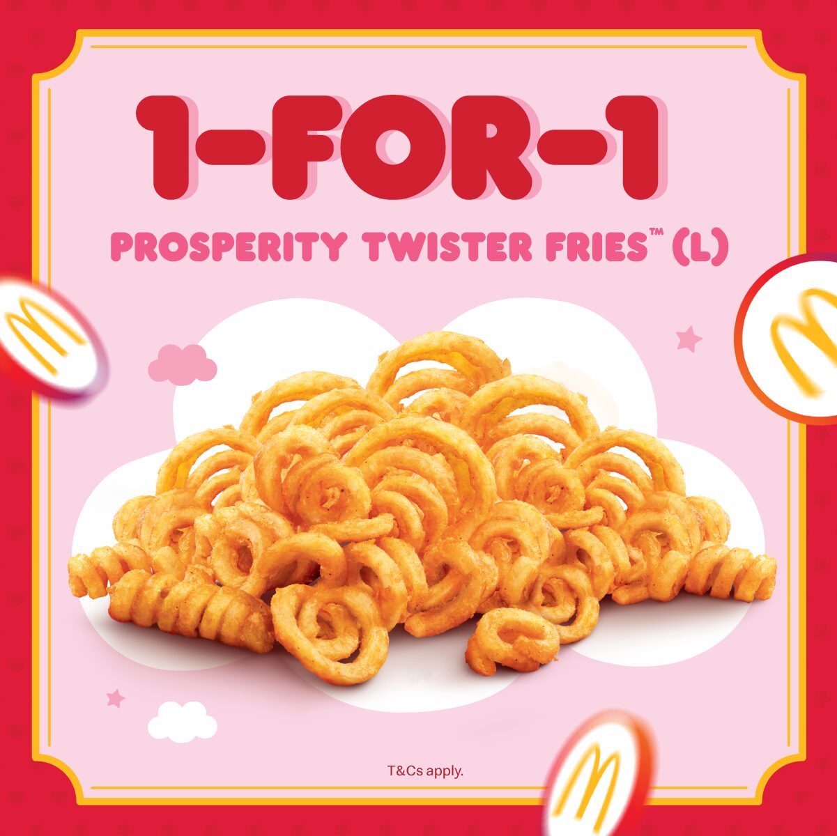 McDonald's Latest CNY Deals has 1-FOR-1 Prosperity Twister Fries, 18% ...