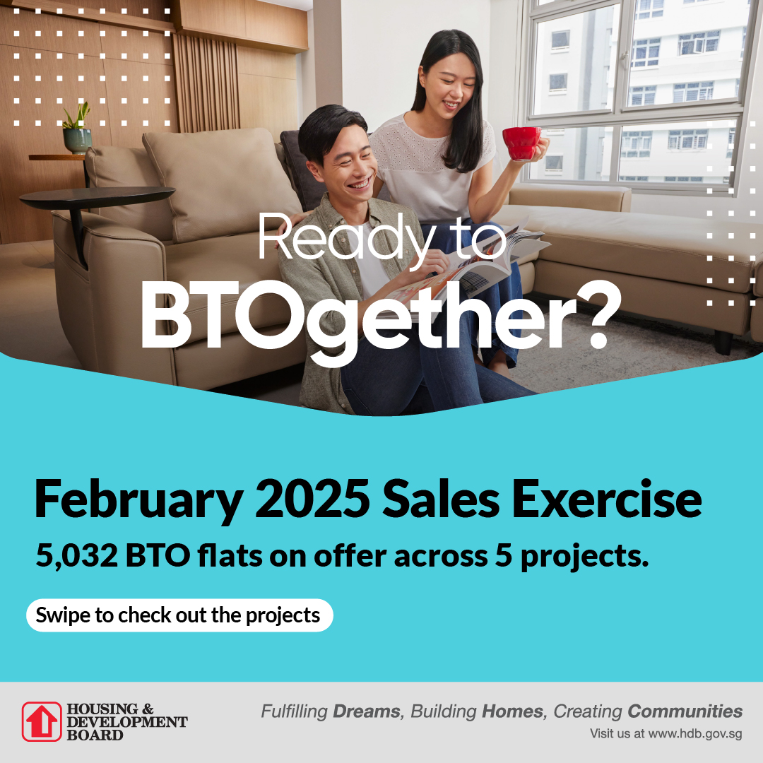 HDB launches 5,032 BTO Flats in Feb 2025 Sales Exercise, has projects in Queenstown, Tanjong Rhu ...