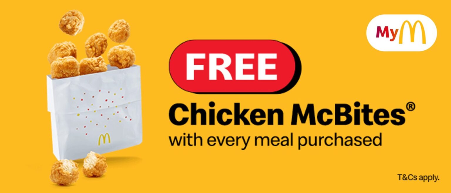 McDonald's giving away FREE Chicken McBites with Meal Purchase for a ...