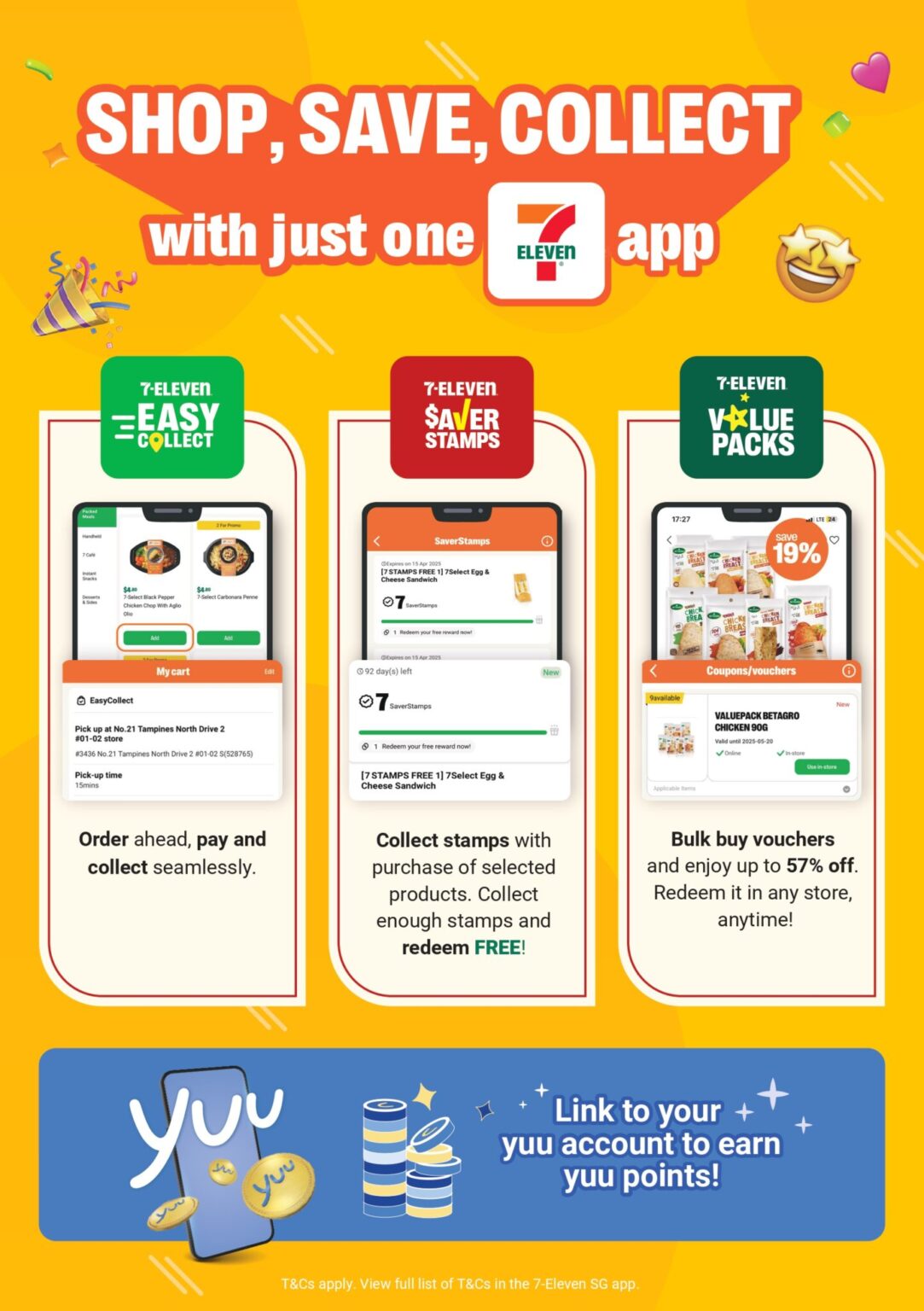 7-Eleven S'pore unveils new Mobile App with FREE $3 & $5 Welcome ...