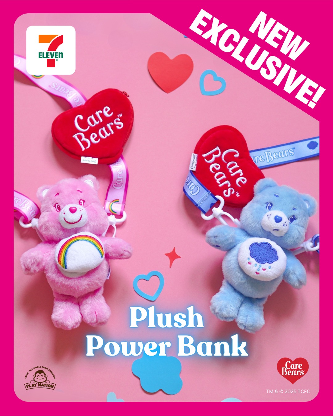 7-Eleven S'pore Unveils Exclusive Care Bears Plush Power Banks–Perfect ...