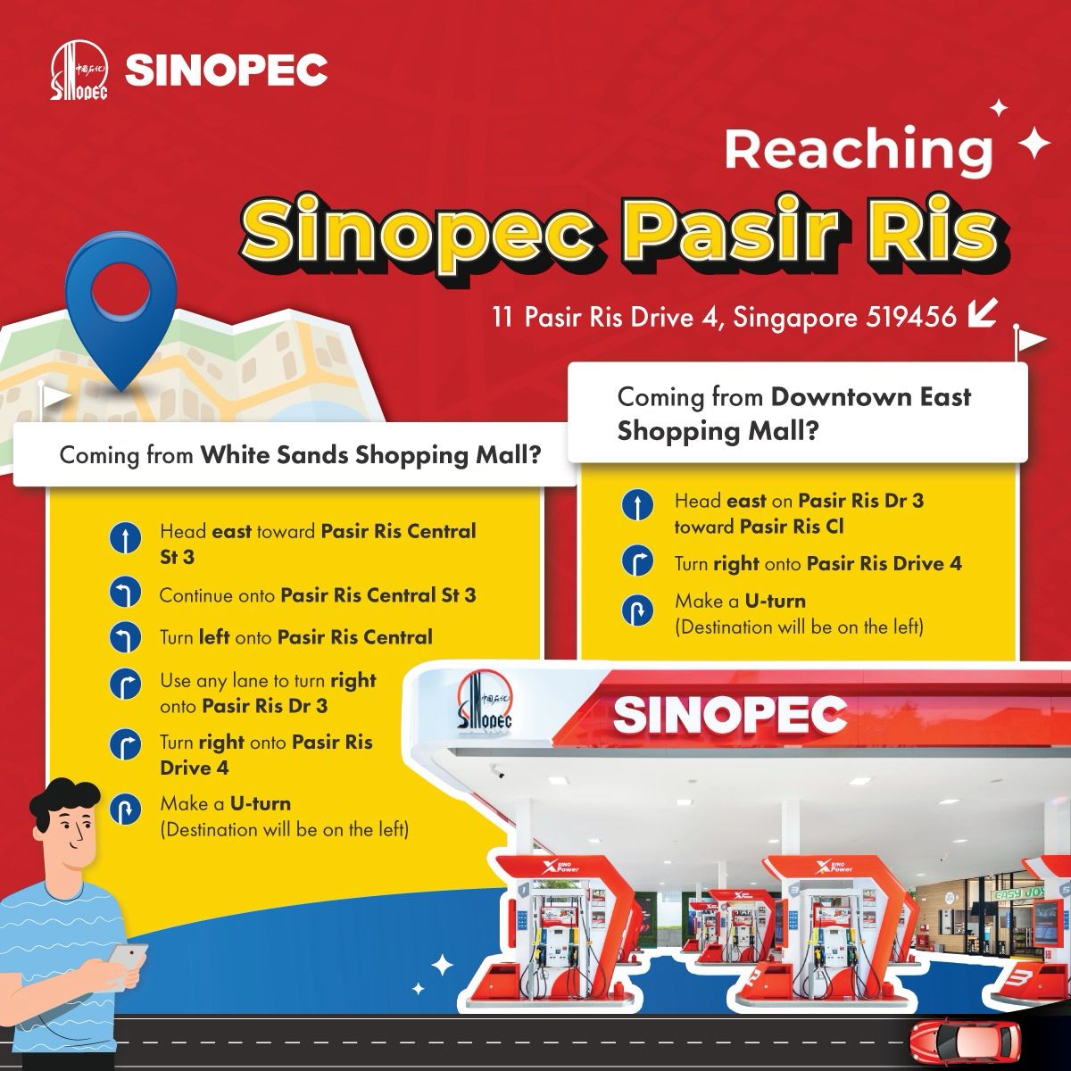 Sinopec Pasir Ris Opens with 25% OFF Petrol for All Motorists till Mar ...