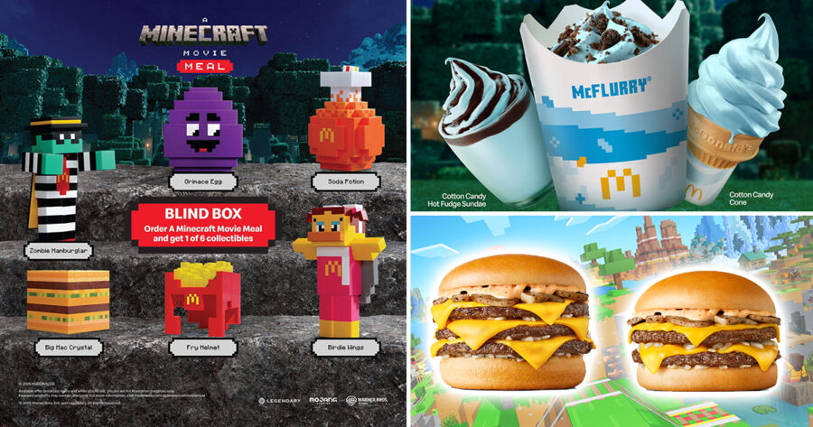 McDonald's Launching Minecraft Movie Meals, Blind Box Collectibles ...