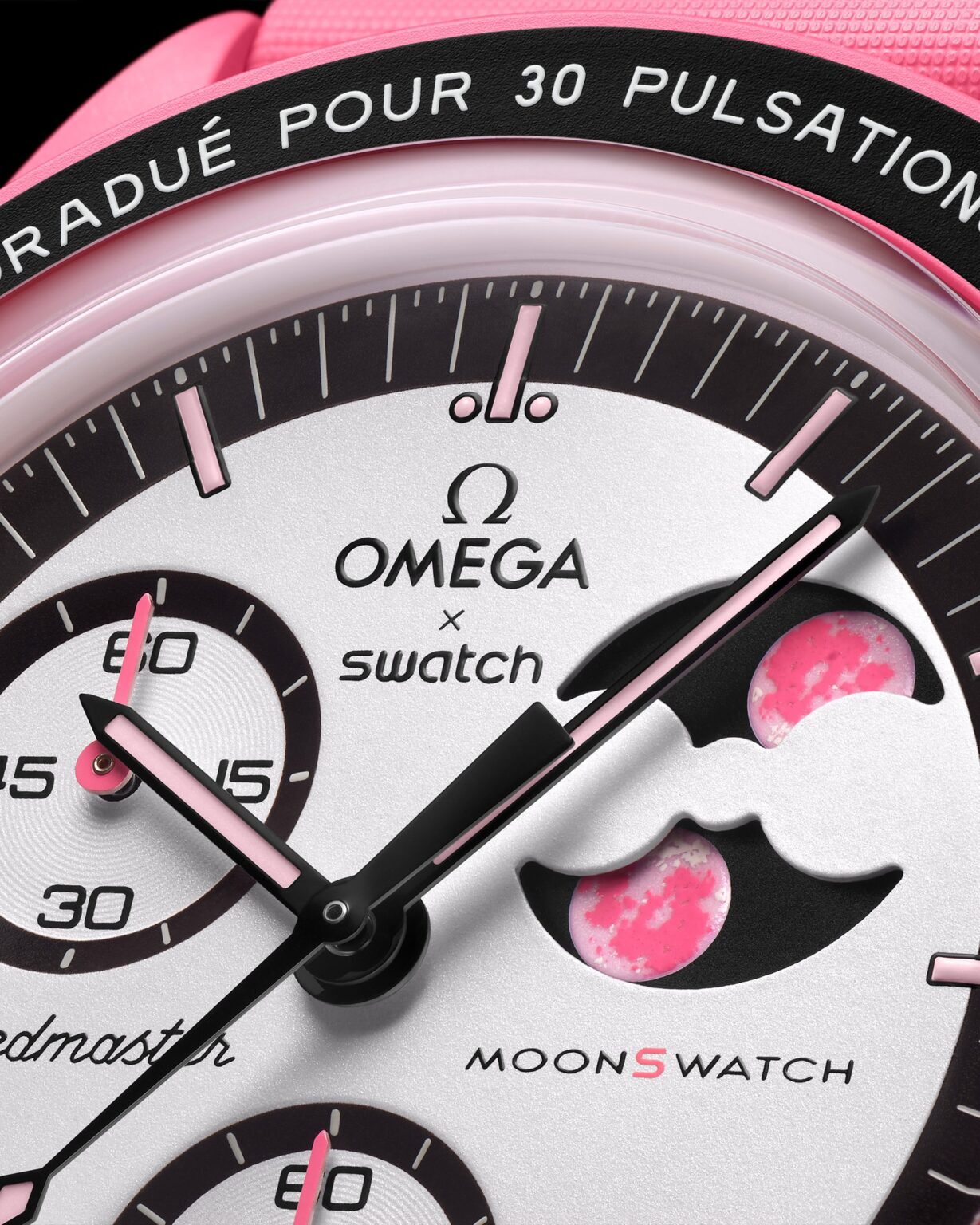 Mission to the Pink Moonphase: Swatch x Omega’s Blush-Hued Beauty Drops ...