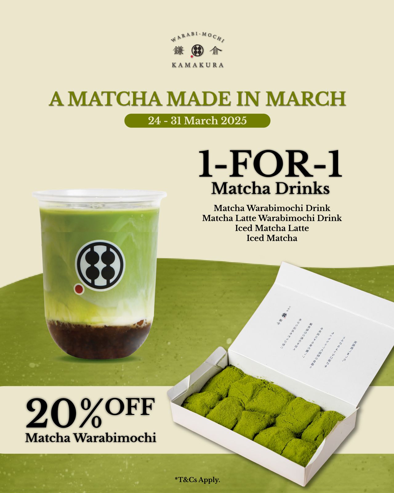 A Matcha Made in March: Warabimochi Kamakura Rolls Out Irresistible 1 ...