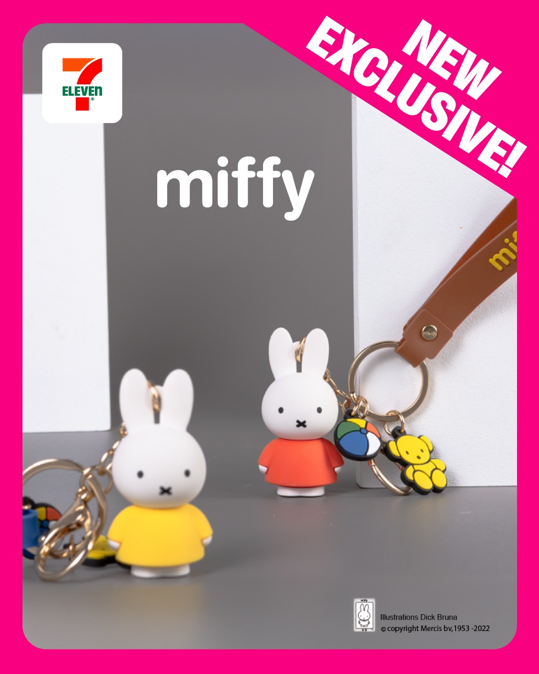 Miffy Takes Over 7-Eleven S'pore with Adorable New Collection Featuring Keychains, Cosmetic ...
