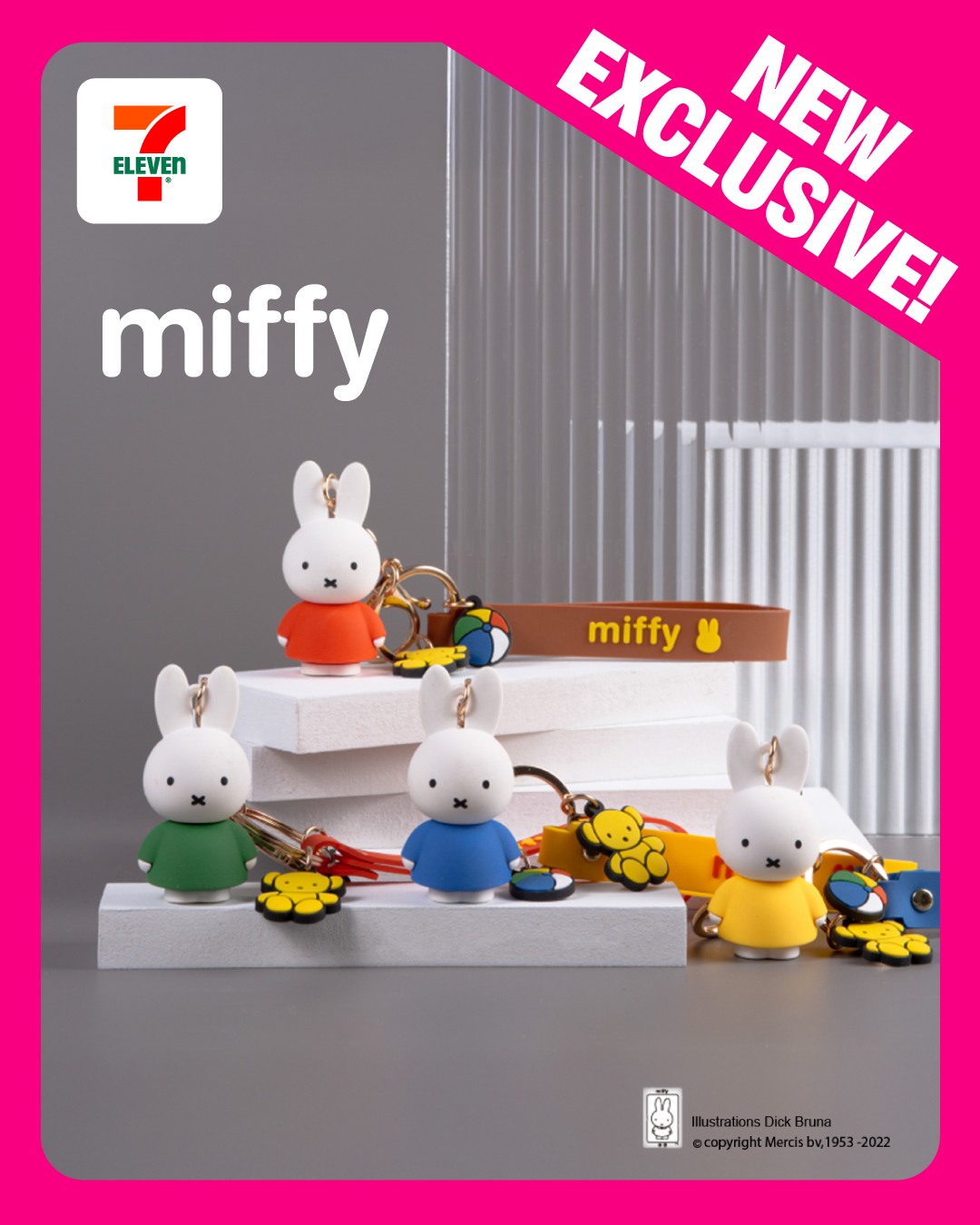 Miffy Takes Over 7-Eleven S'pore with Adorable New Collection Featuring Keychains, Cosmetic ...