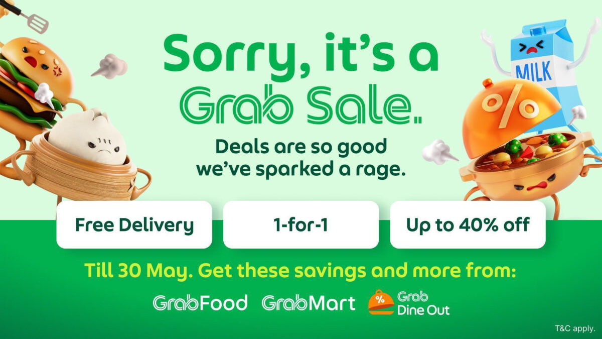 Breaking News: Food Items Protest The Grab Sale as Free Delivery, 1-FOR ...
