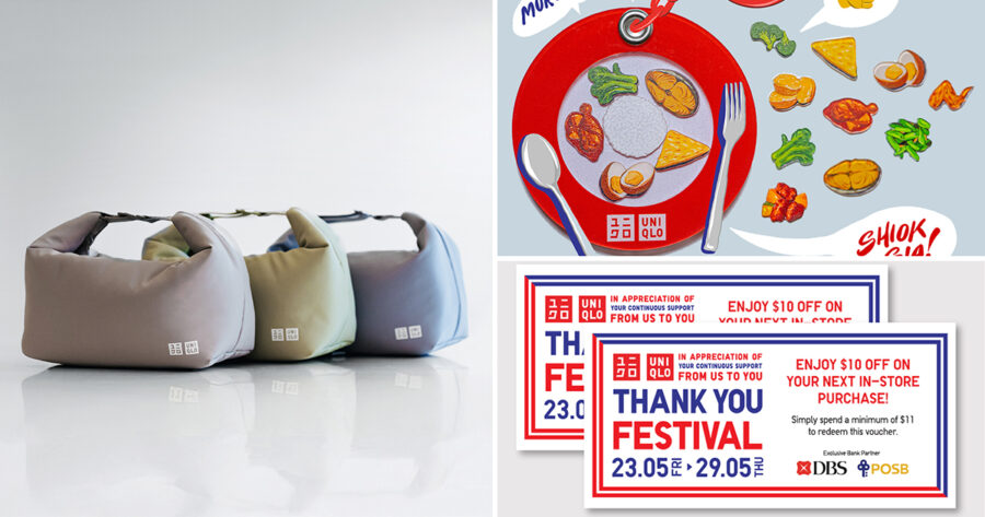 UNIQLO Giving FREE Lunch Bags, Mixed Rice Keychain & $10 Vouchers with ...