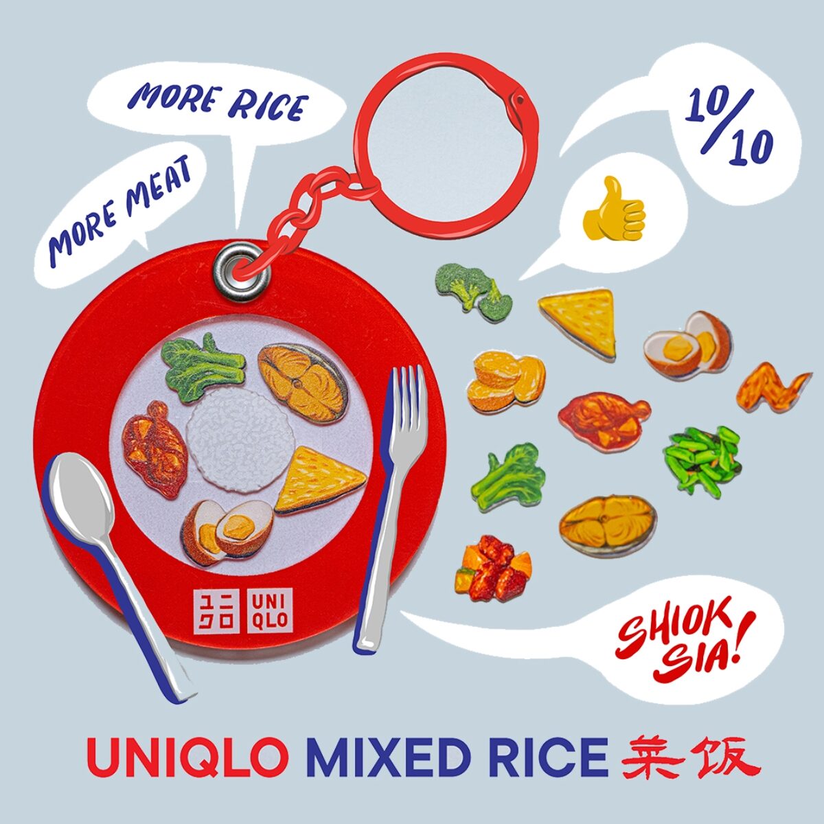 UNIQLO Giving FREE Lunch Bags, Mixed Rice Keychain & $10 Vouchers with ...