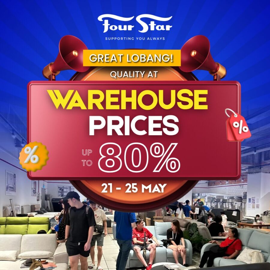 Great Lobang Alert: Up to 80% OFF at Four Star Warehouse Sale in ...