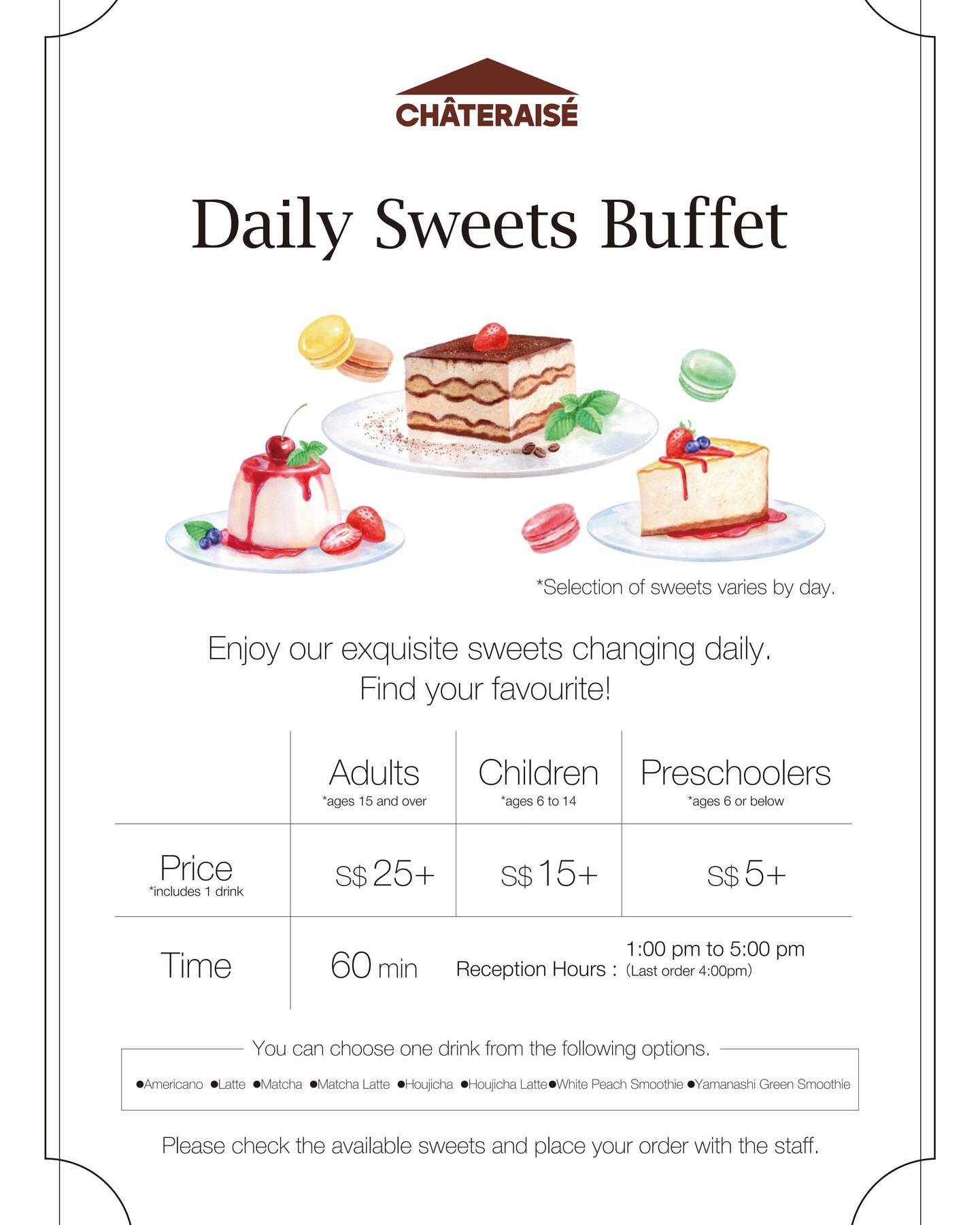 Châteraisé Compass One Launches Weekday Dessert Buffet at S$25 for ...