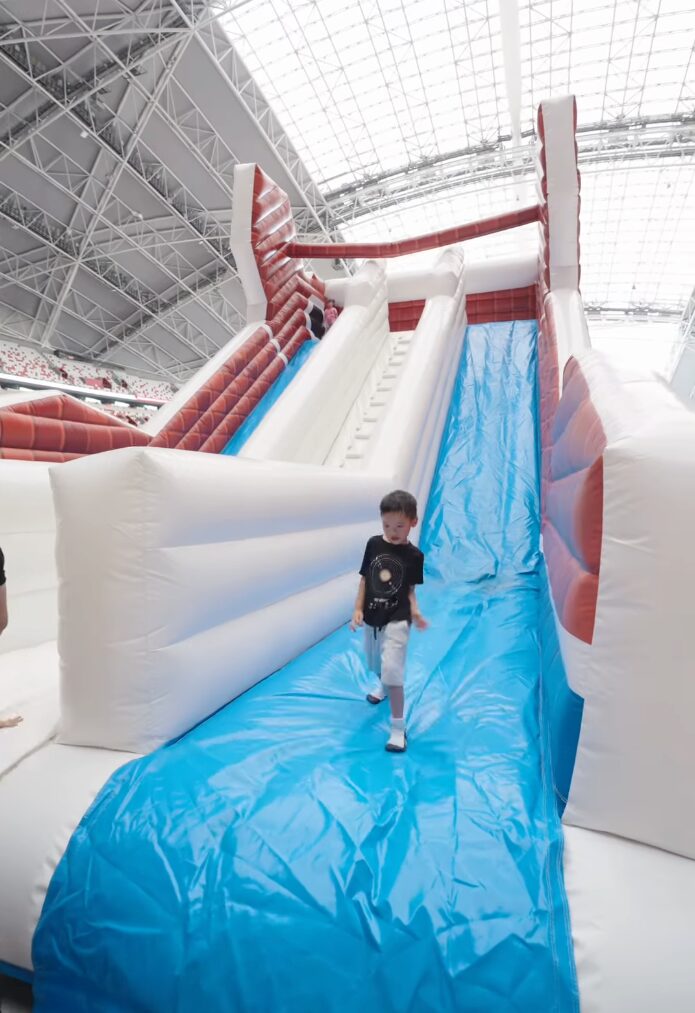 Singapore Sports Hub Open House Transforms Into a Giant Inflatable ...