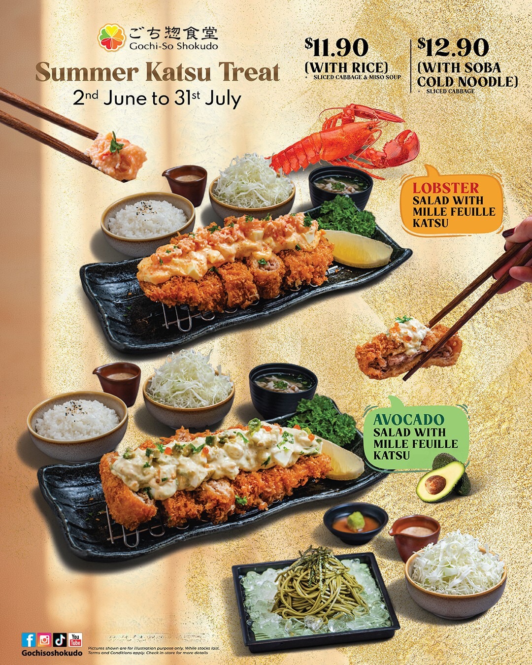 Gochi-So Shokudo Introduces Summer Katsu Meals with Lobster and Avocado ...