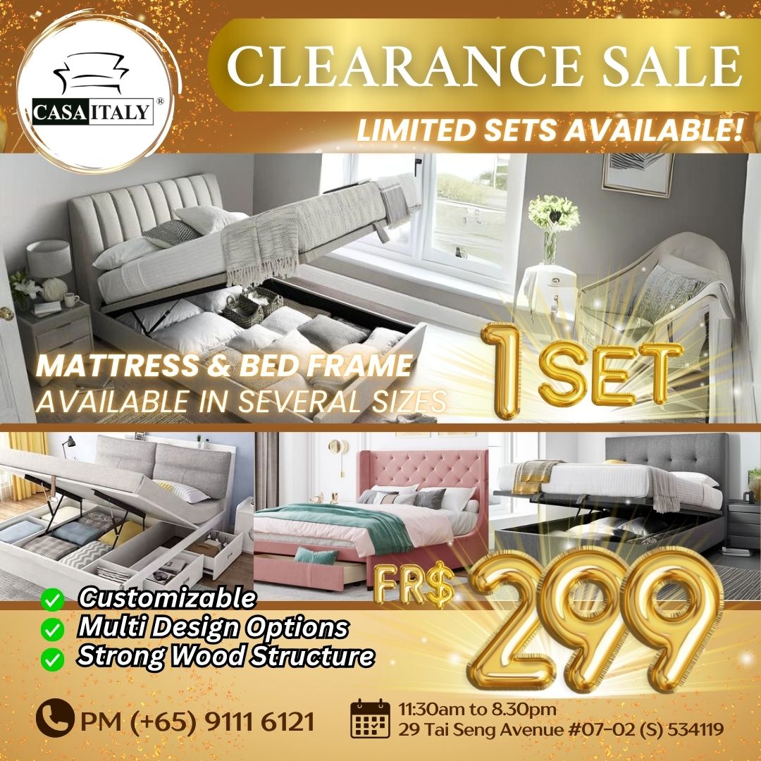 Malaysia Prices in Singapore: Casa Italy's Massive Clearance Sale on Furniture in Tai Seng from ...