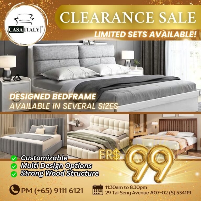 Malaysia Prices in Singapore: Casa Italy's Massive Clearance Sale on Furniture in Tai Seng from ...