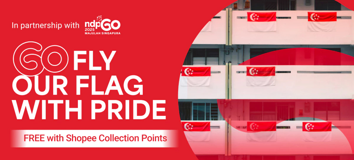 All Households Can Redeem FREE Singapore Flag at Shopee Collection ...