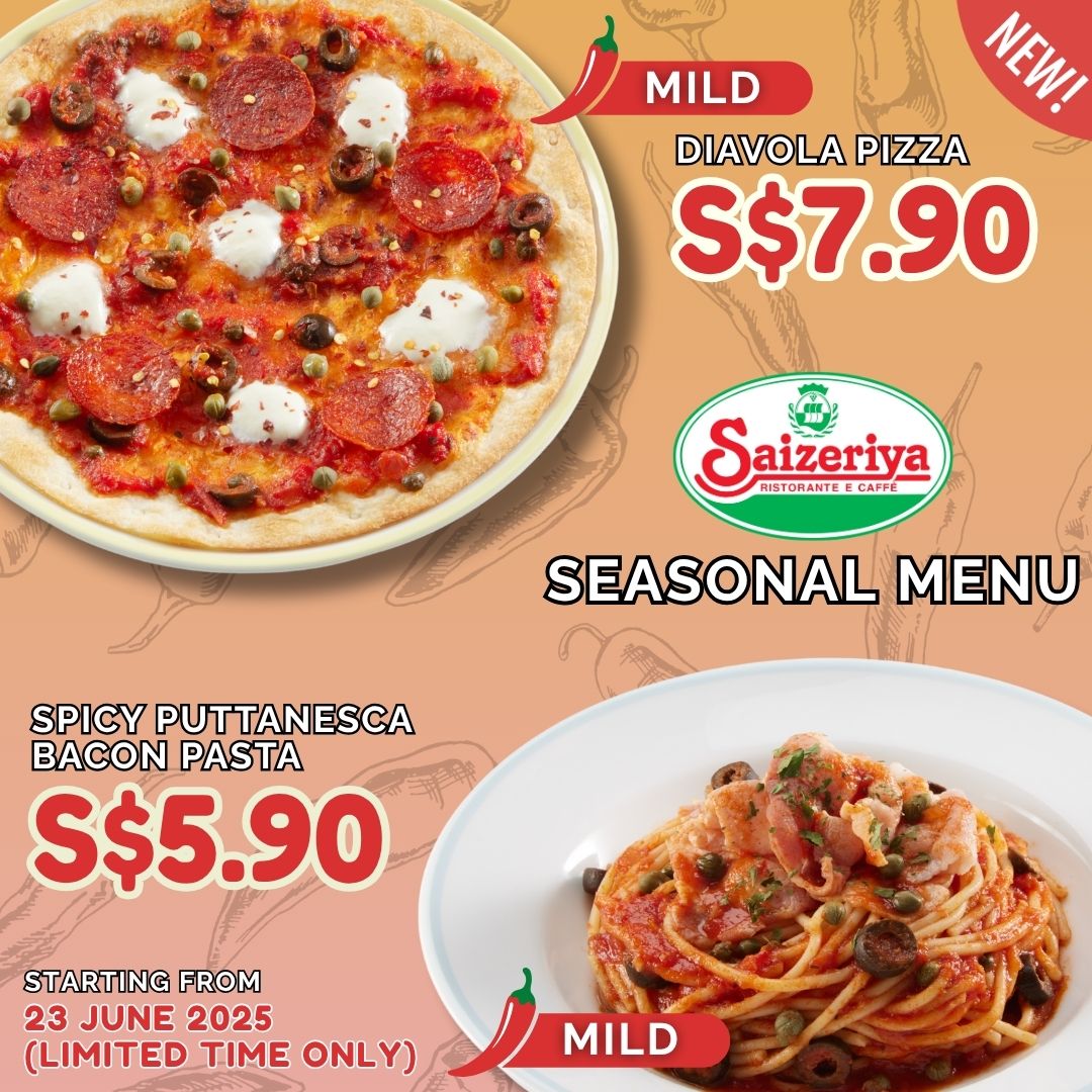New Saizeriya Menu Drops June 23 Featuring Satay Gratin, Nyonya Chicken ...