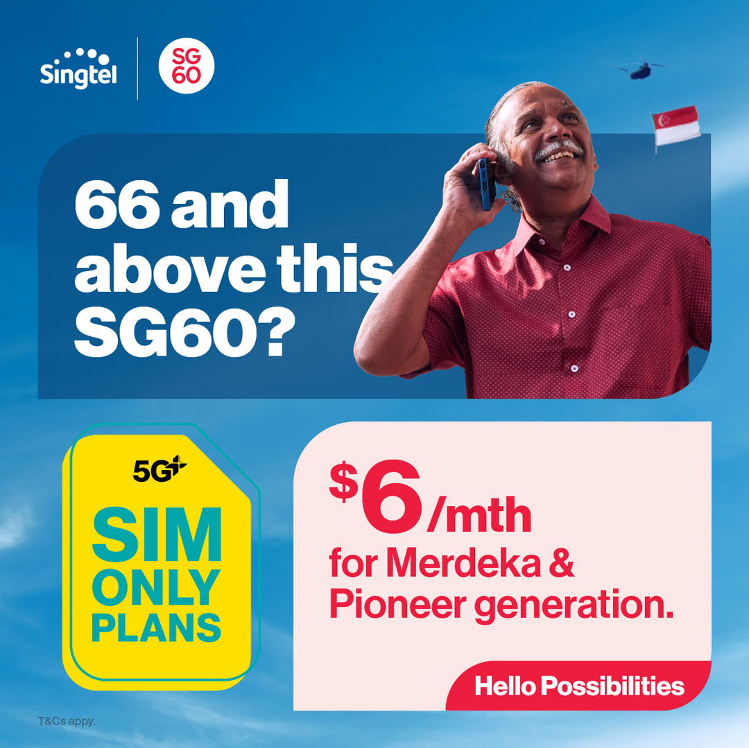 Singtel Unveils $6 5G+ SIM Plan with 180GB Data & Unlimited Talktime ...