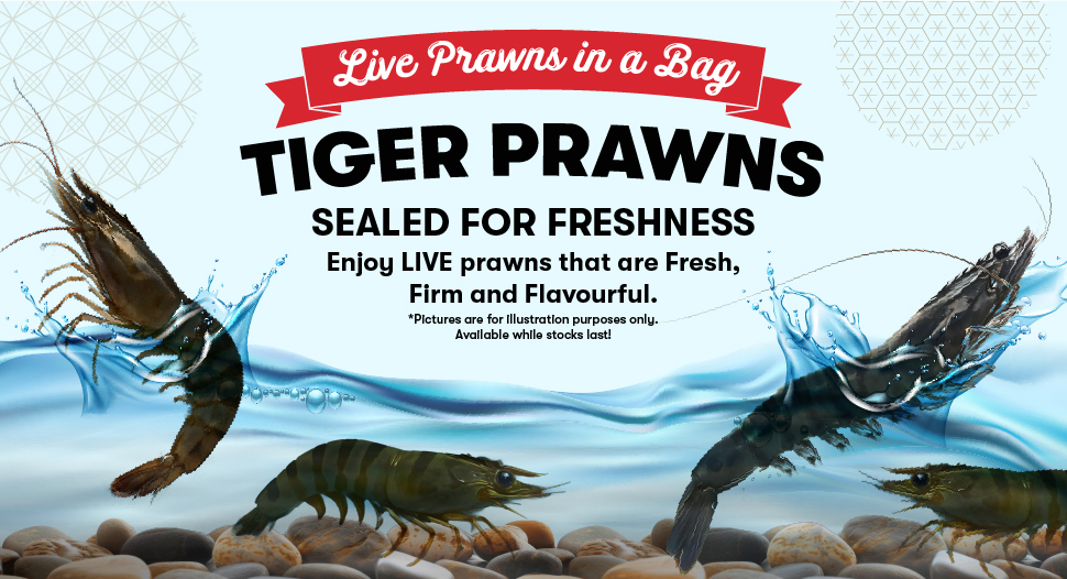 FairPrice Xtra Brings Live Tiger Prawns to AMK Hub and Serangoon NEX ...