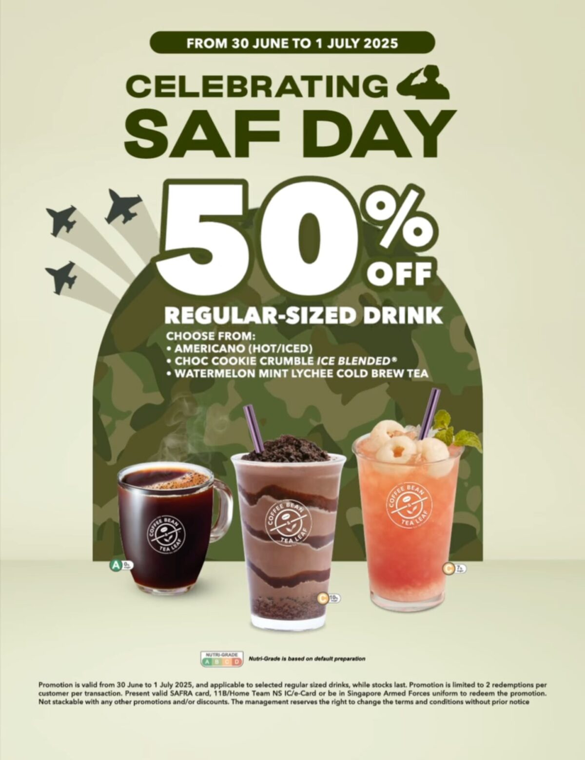 Coffee Bean Marks SAF Day with 50% OFF Select Drinks for NSmen & SAFRA ...