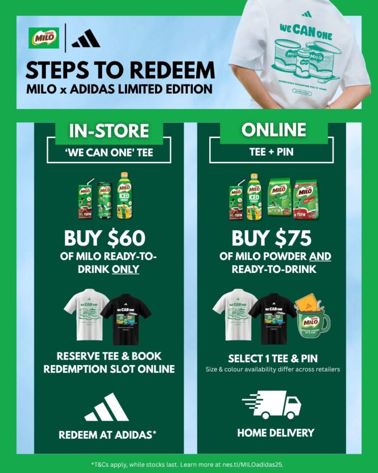 Limited Edition MILO x adidas Tees and Collectible Pin Up for Grabs in Singapore Starting 1 July ...