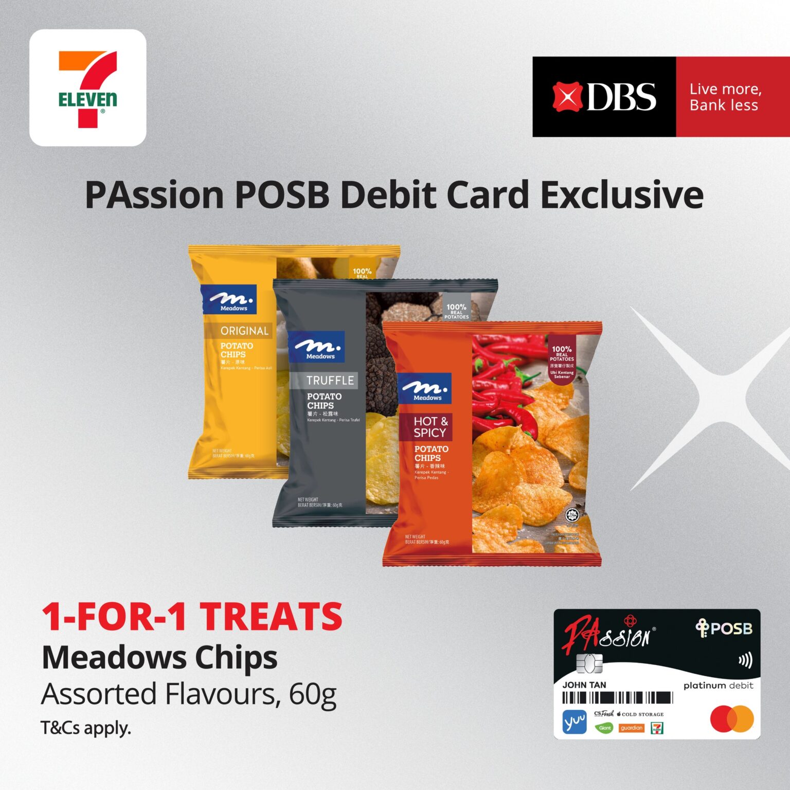 7-Eleven and POSB Serve Up Crunchy Rewards with 1-FOR-1 Meadows Chips ...
