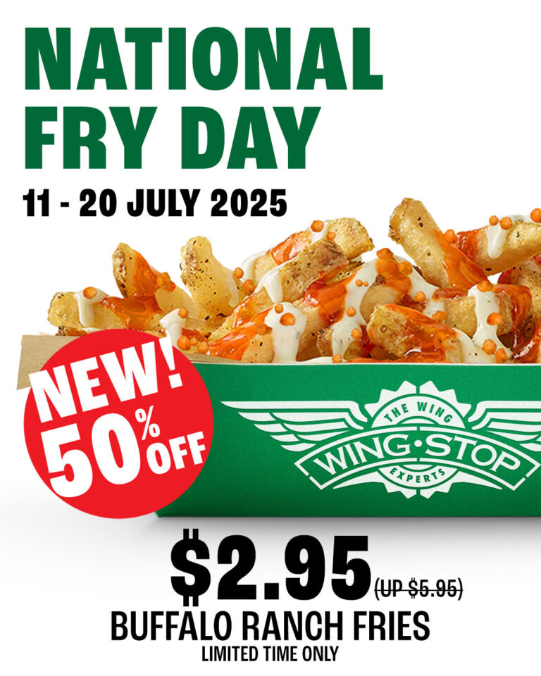 Wingstop Singapore Celebrates National Fry Day with S$2.95 Buffalo ...
