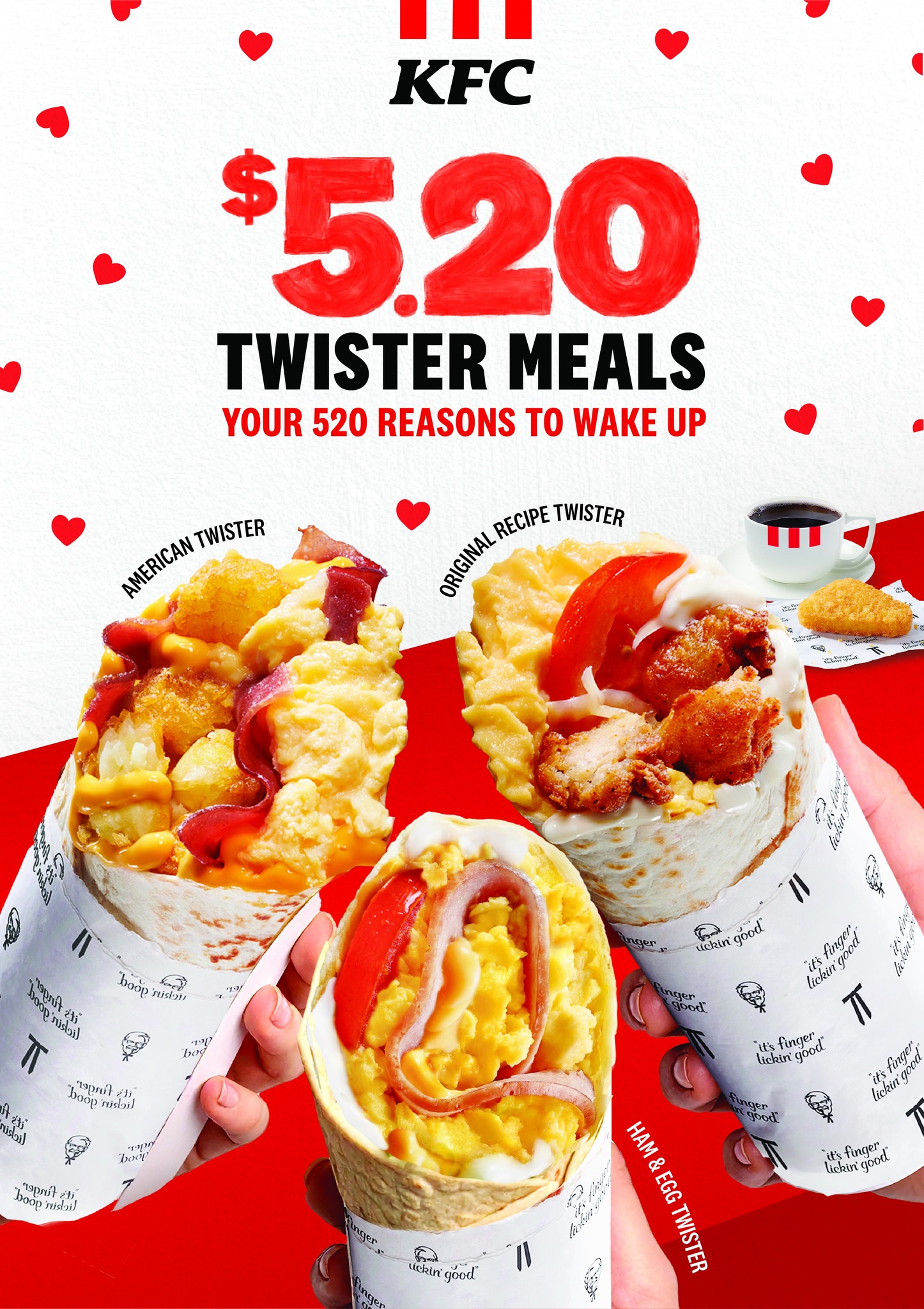 KFC S'pore Launches $5.20 Breakfast Twister Meals & $6 ETC Stacker Set ...
