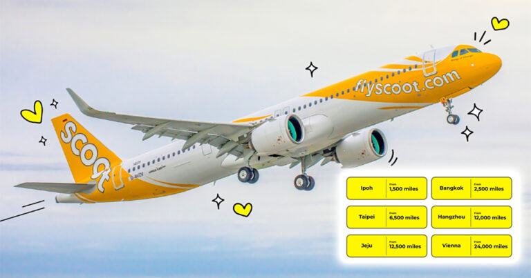 You Can Now Redeem Scoot Flights from Just 1,500 KrisFlyer Miles to ...