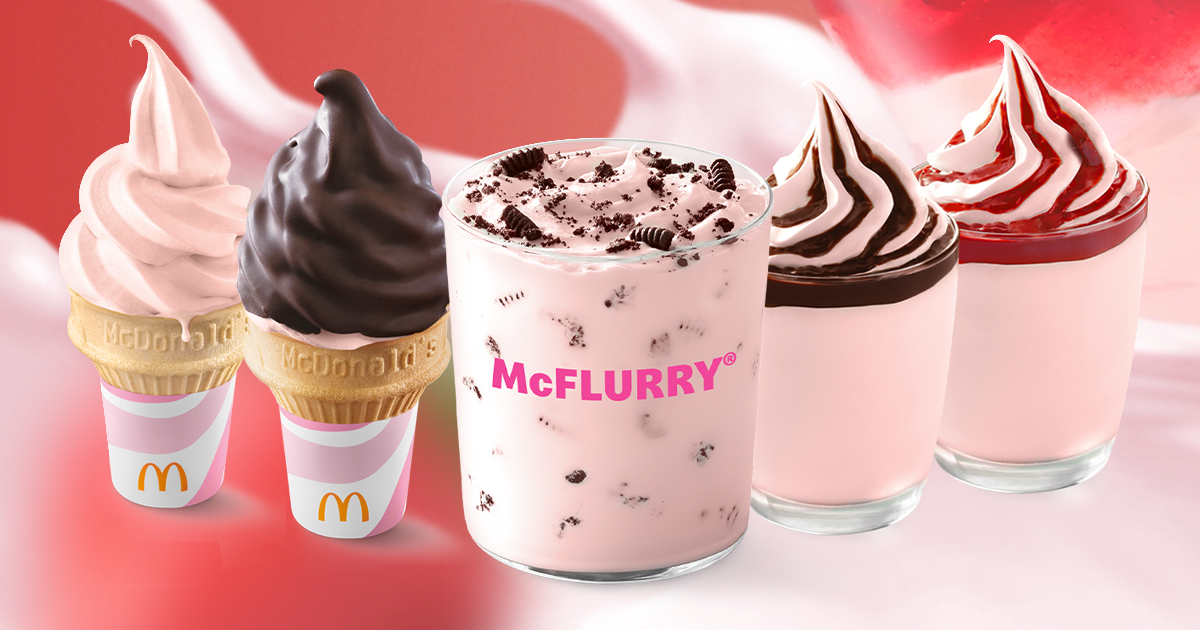 New Berry Burst Strawberry Desserts Drops at McDonald's Singapore ...
