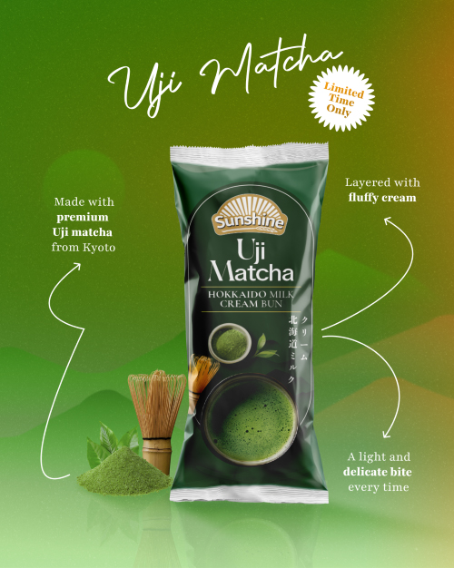 Sunshine Bakeries Drops Limited-Time Uji Matcha and Crème Caramel ...
