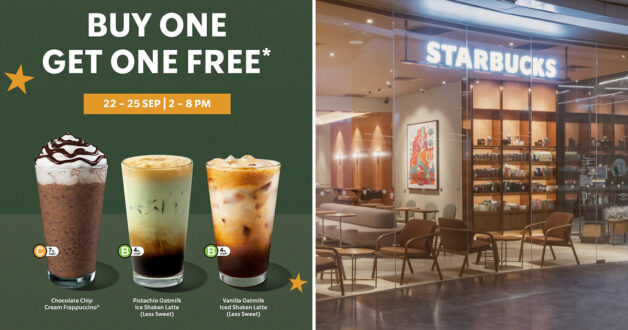 Starbucks Launches 1-FOR-1 Promotion for Members from Sept 22–25 with 5 ...