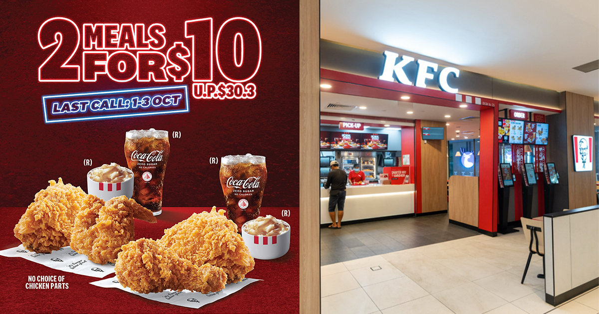 KFC Singapore's Popular 2-FOR-$10 Meal Promotion Returns to Most ...