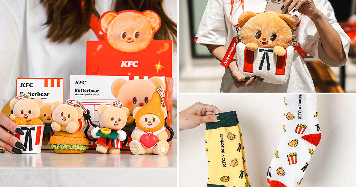 KFC S'pore to Launch Butterbear Collectibles with Blind Box Figurines, Plush Crossbody Bag ...