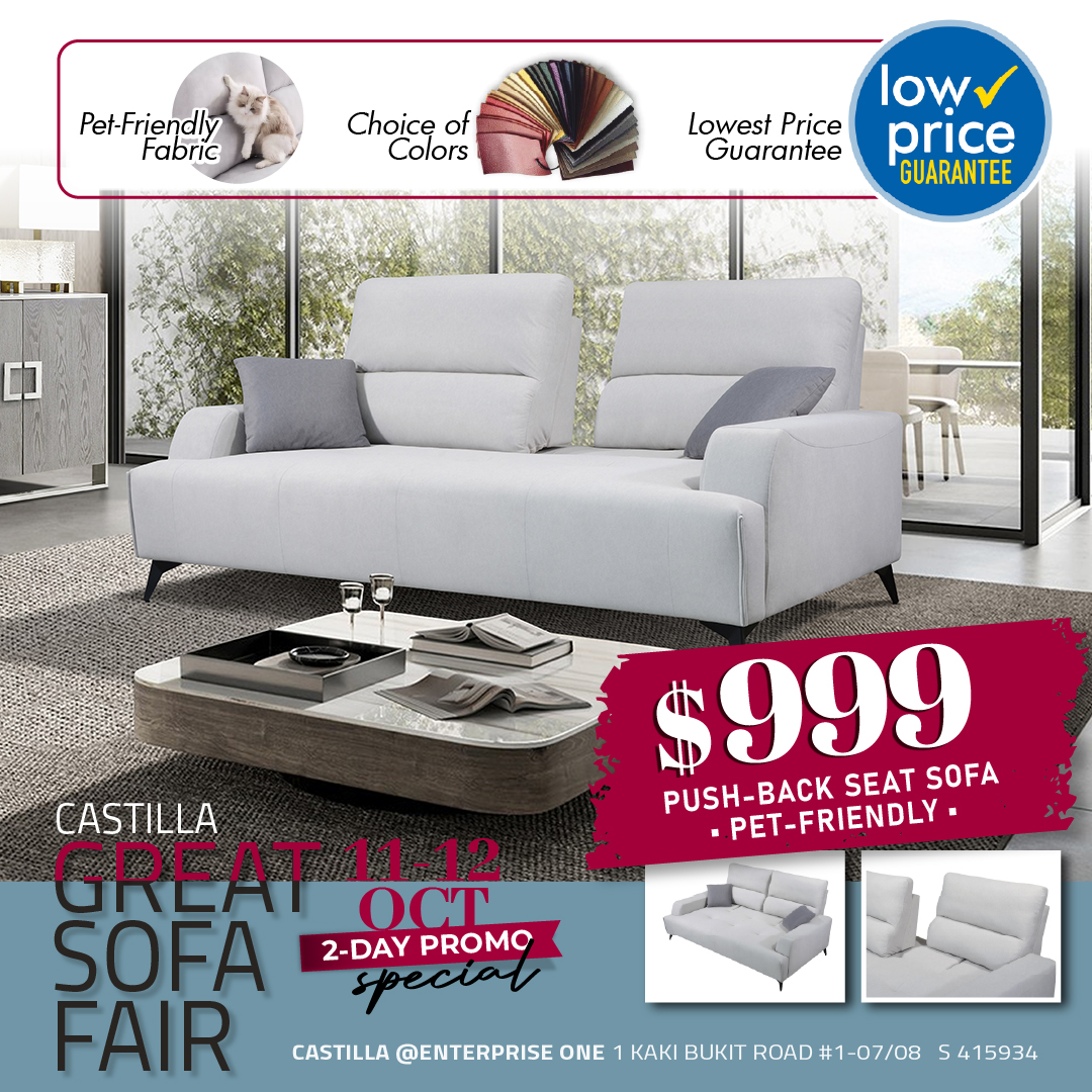 Castilla Great Sofa Fair Returns for 2 Days Only on Oct 11 & 12 with ...
