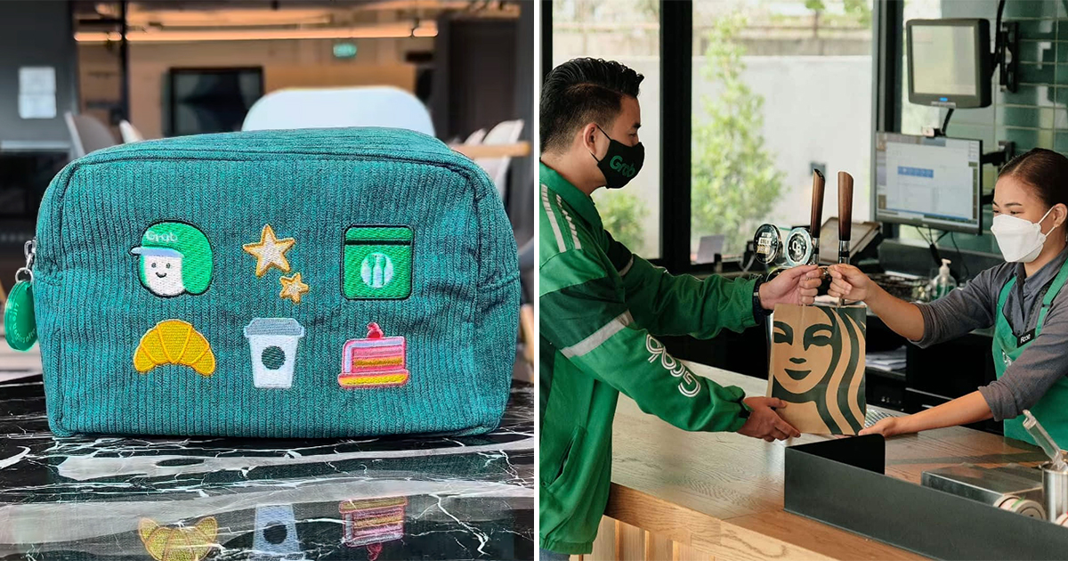 Starbucks x GrabFood Promo Giving FREE Limited-Edition Pouch with $25 ...