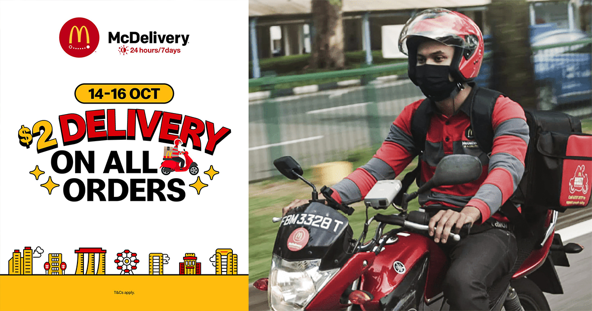 McDonald's Offers $2 McDelivery on All Orders from Oct 14 - 16 with ...