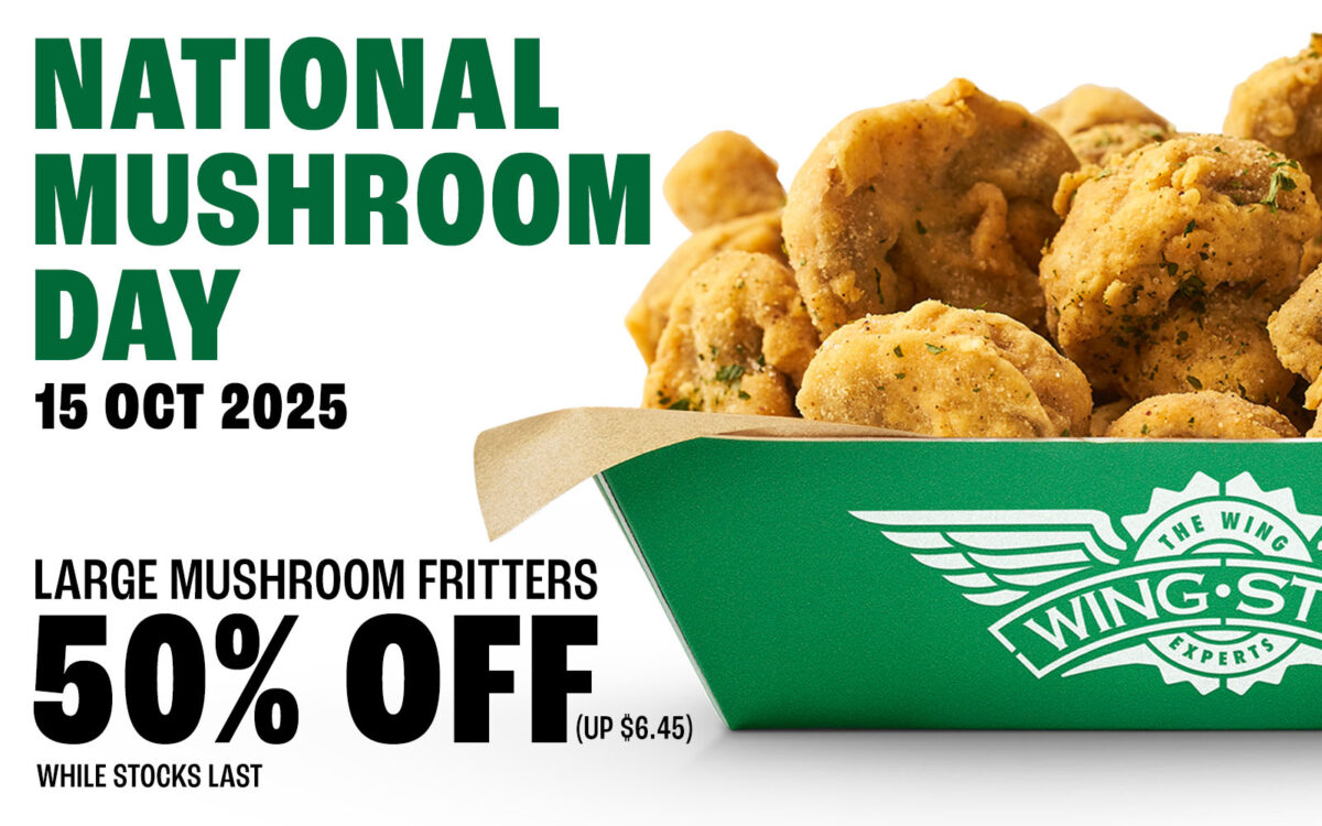 Wingstop Offers 50% OFF Large Mushroom Fritters in National Mushroom ...