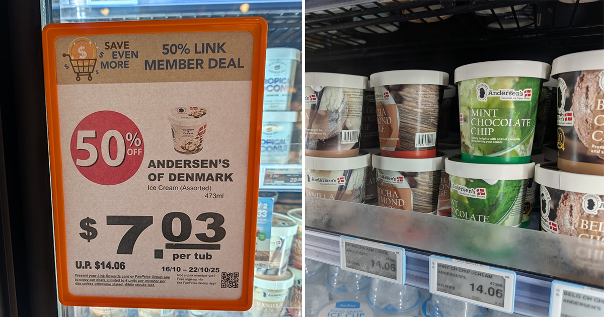 FairPrice Weekly Deals: Enjoy 50% OFF Andersen’s of Denmark Ice Cream ...