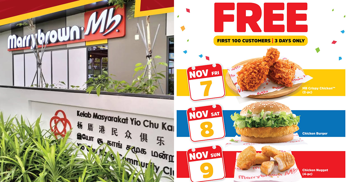Marrybrown S'pore Opens New Outlet at Yio Chu Kang Community Club with ...