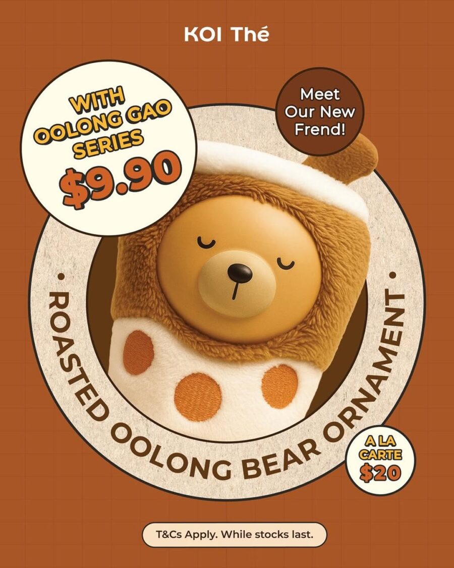 KOI Thé Singapore to Launch Adorable Roasted Oolong Bear Plushie ...