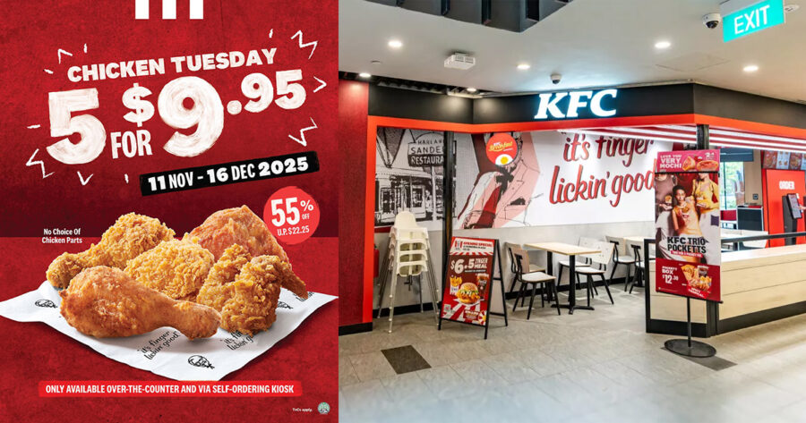 KFC Singapore Brings Back “Chicken Tuesday” with 5 Pieces for S$9.95 at ...