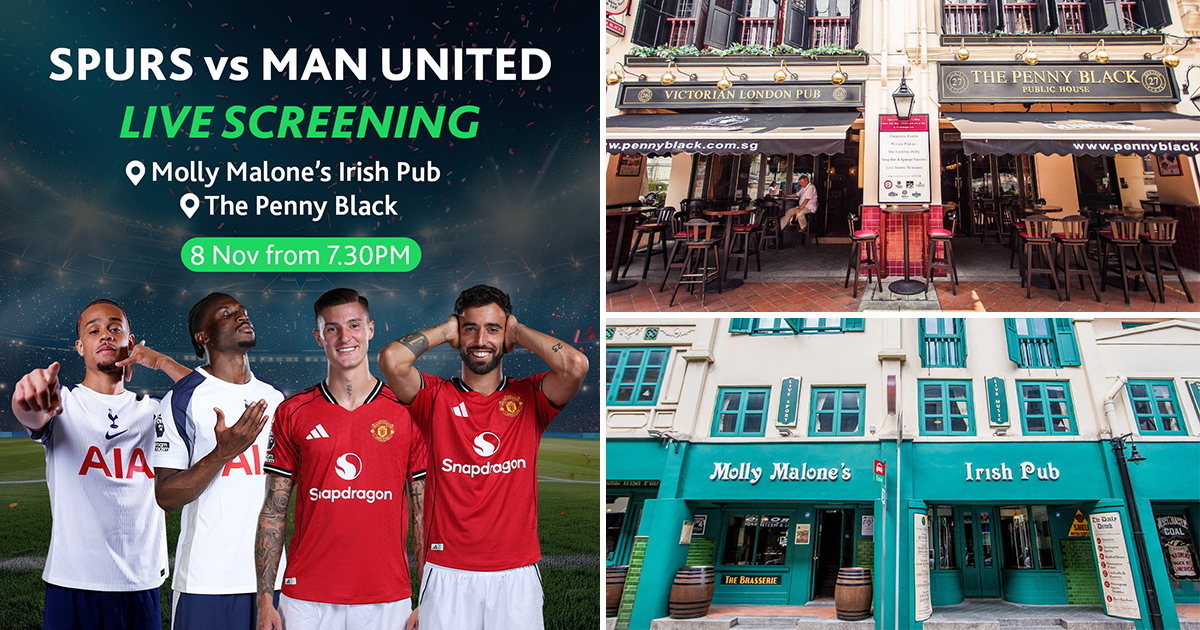 Spurs vs Man United Live Screening: StarHub Brings 1-FOR-1 Guinness and ...