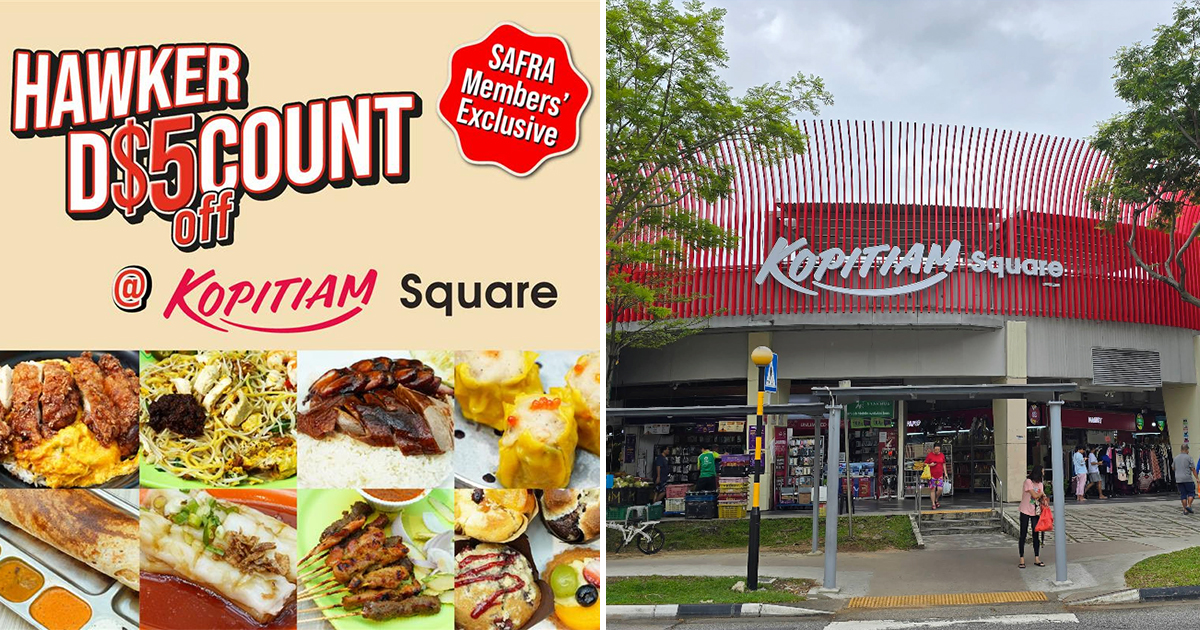 SAFRA Members Get $5 OFF at Kopitiam Square Hawker Stalls This November ...