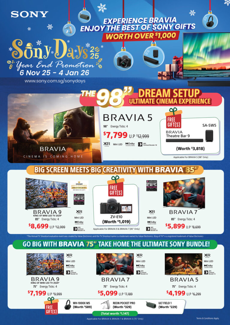 Sony Days Year End Promo 2025 Celebrates the Season with BRAVIA TV ...
