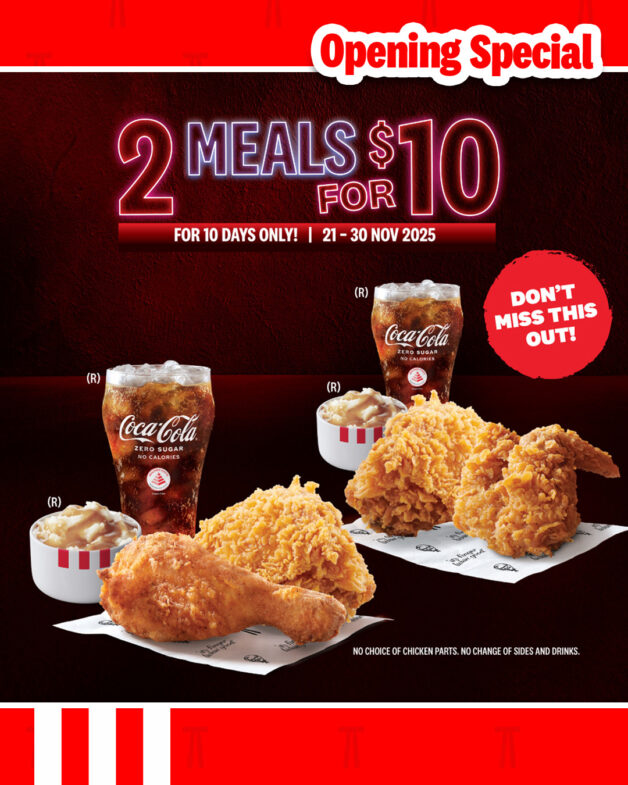 KFC Kallang Reopens With a Bold New Look and Launches 2 Meals for $10 ...