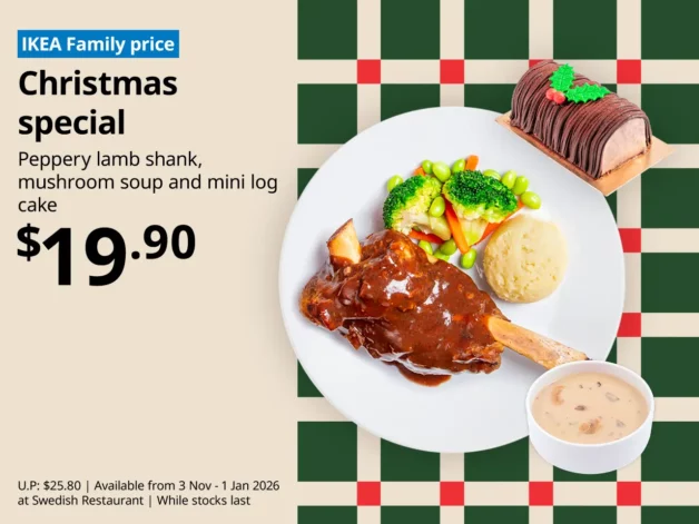IKEA Singapore Christmas Menu 2025 Arrives With Kids Eat FREE Promotion ...